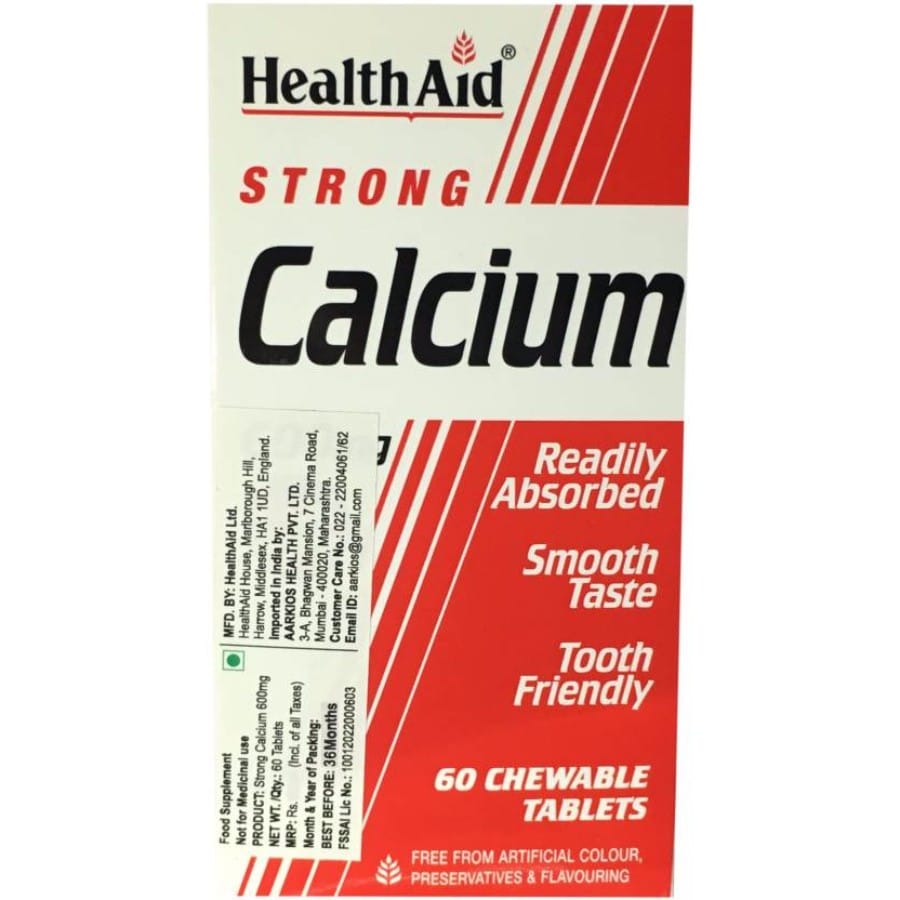 HealthAid Strong Calcium 600mg - NUTRABAY™