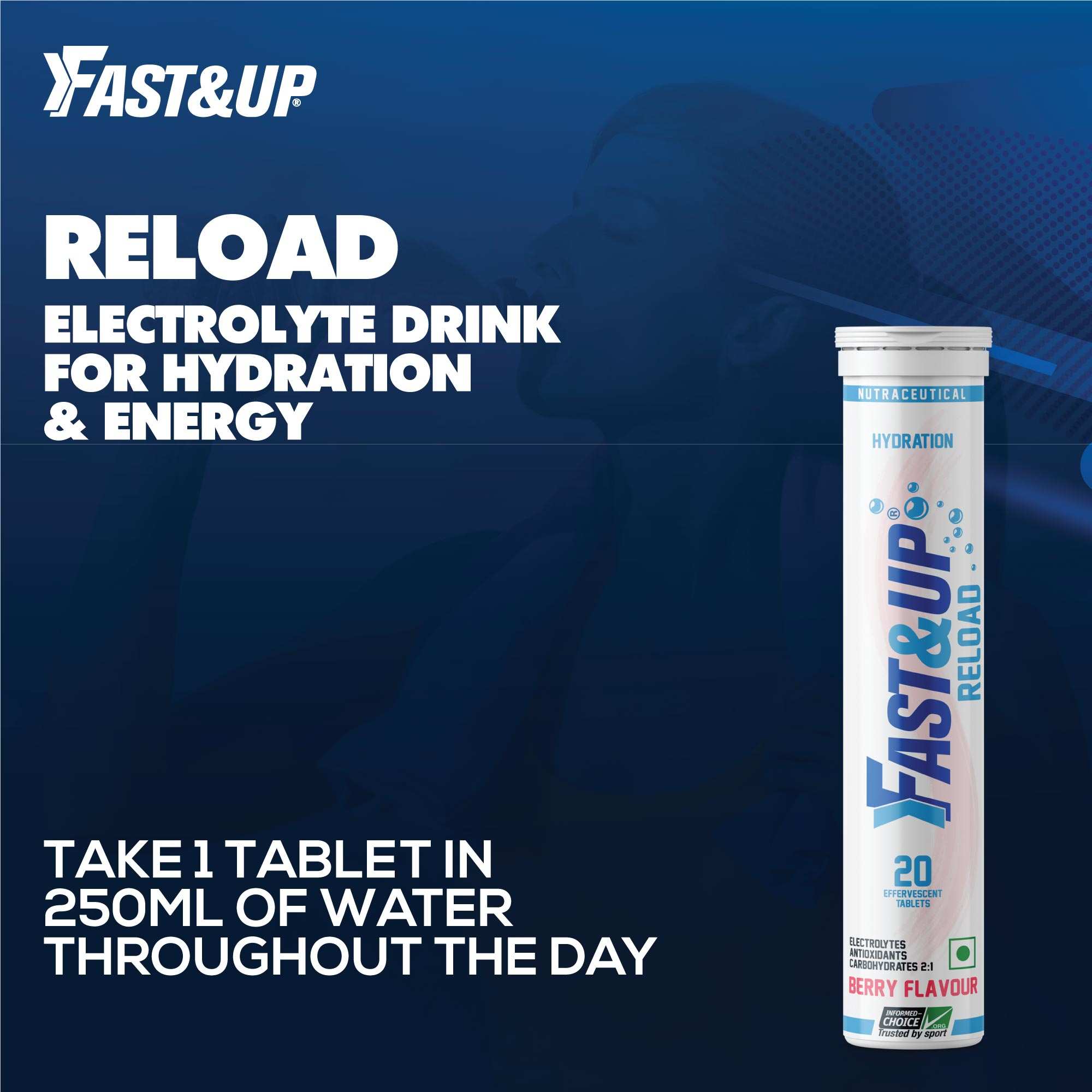 Fast&Up Reload (Electrolytes) for Instant Energy & Hydration Sports ...