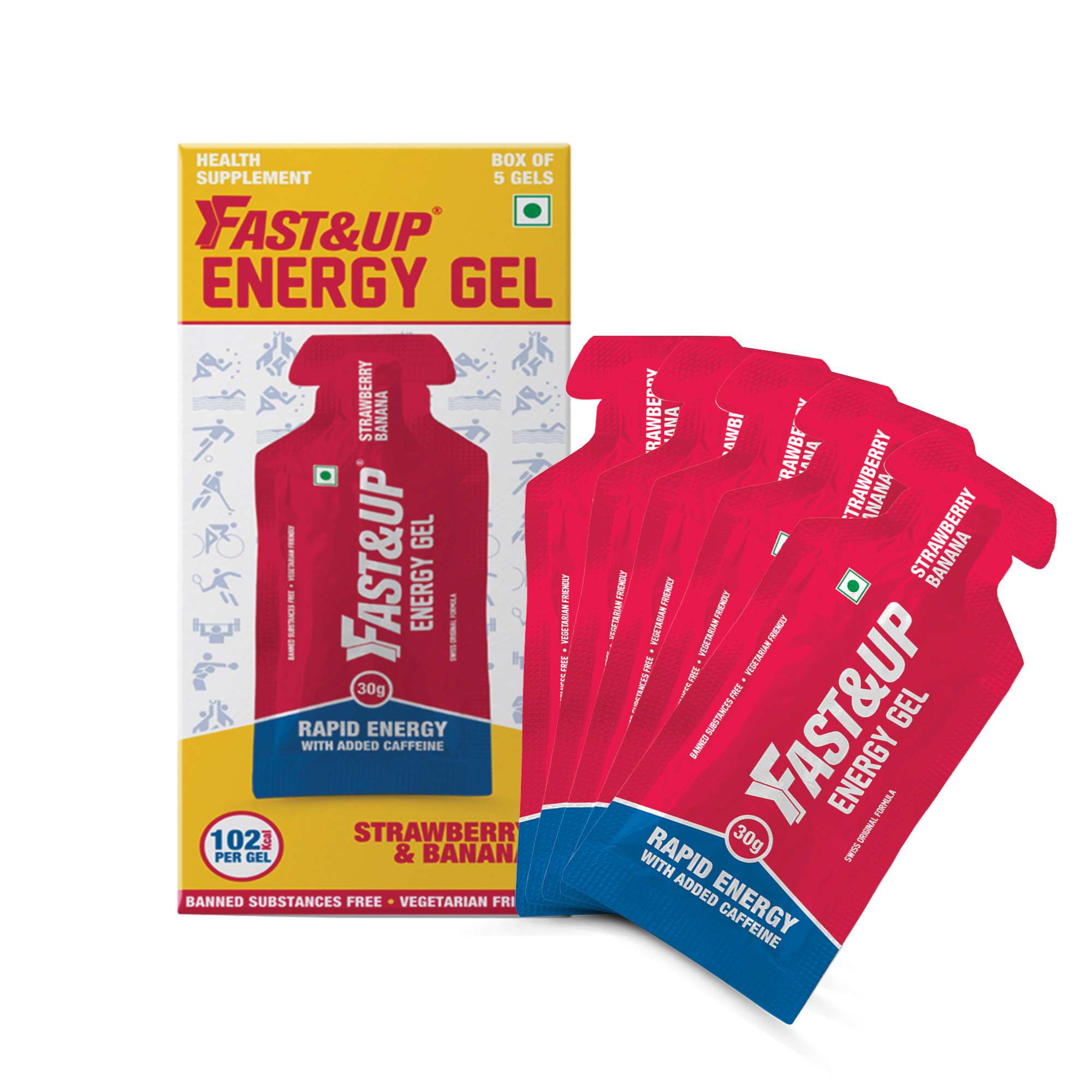 Fast&Up Sports Energy Gel for Instant Energy - NUTRABAY™