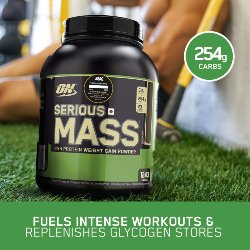Optimum Nutrition (ON) Serious Mass Weight Gainer Powder : | NUTRABAY™