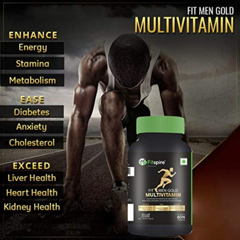 Fitspire Fit Men Gold Multi Vitamin - NUTRABAY™