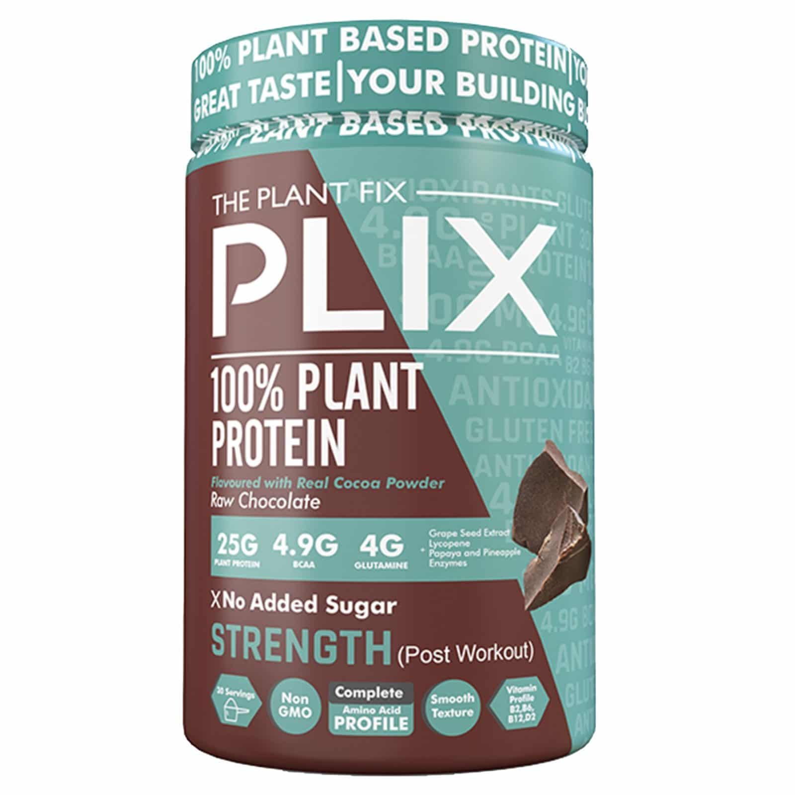 Plix The Plant Fix Strength Vegan Post Workout Plant Protein - NUTRABAY™