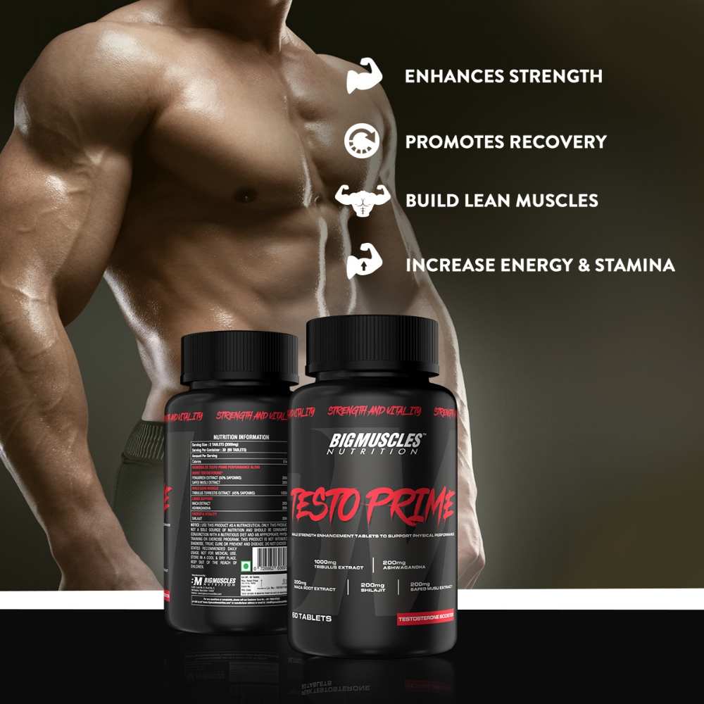 Bigmuscles Nutrition Testo Prime Testosterone Booster Supplement