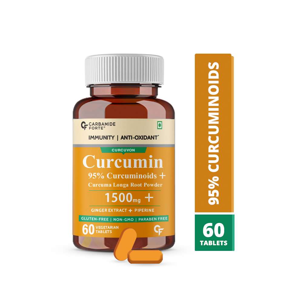 Carbamide Forte Curcumin with Piperine Tablets with 95% Curcuminoids ...