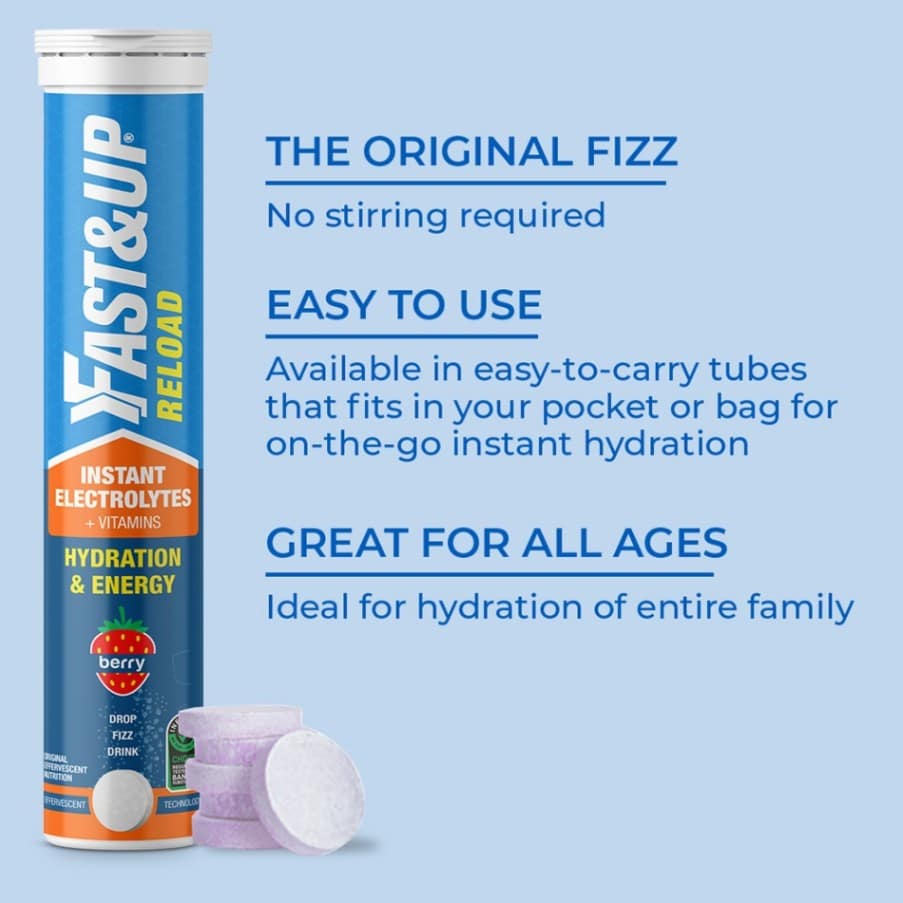 Fast&Up Reload Instant Electrolytes + Vitamins, Hydration & Energy ...