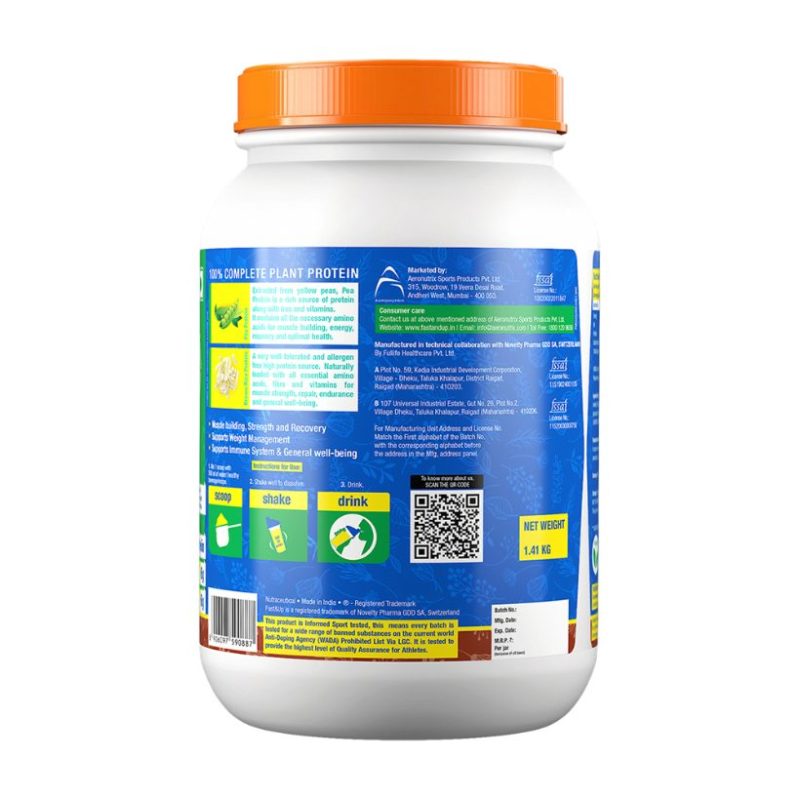 Fast&Up Plant Protein - Plant Based Vegan - NUTRABAY™