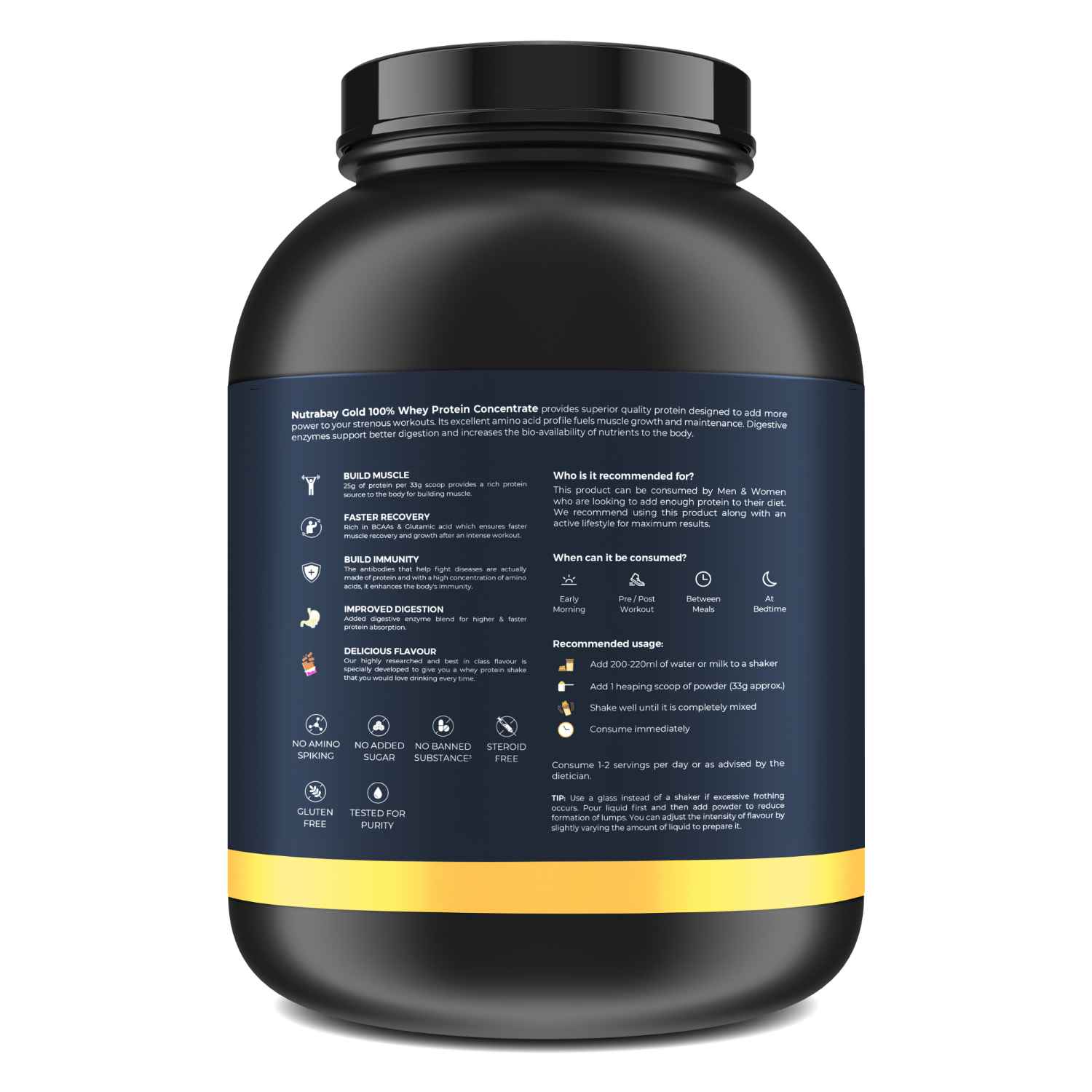 Nutrabay Gold 100% Whey Protein Concentrate - NUTRABAY™