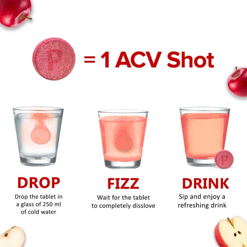 Plix Life Apple Cider Vinegar Effervescent Tablets - NUTRABAY™