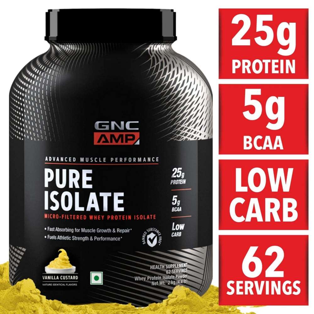GNC AMP Pure Isolate - 25g Protein, 5g BCAA, Low Carb ( 1.81 Kg (3.9 Lb ...