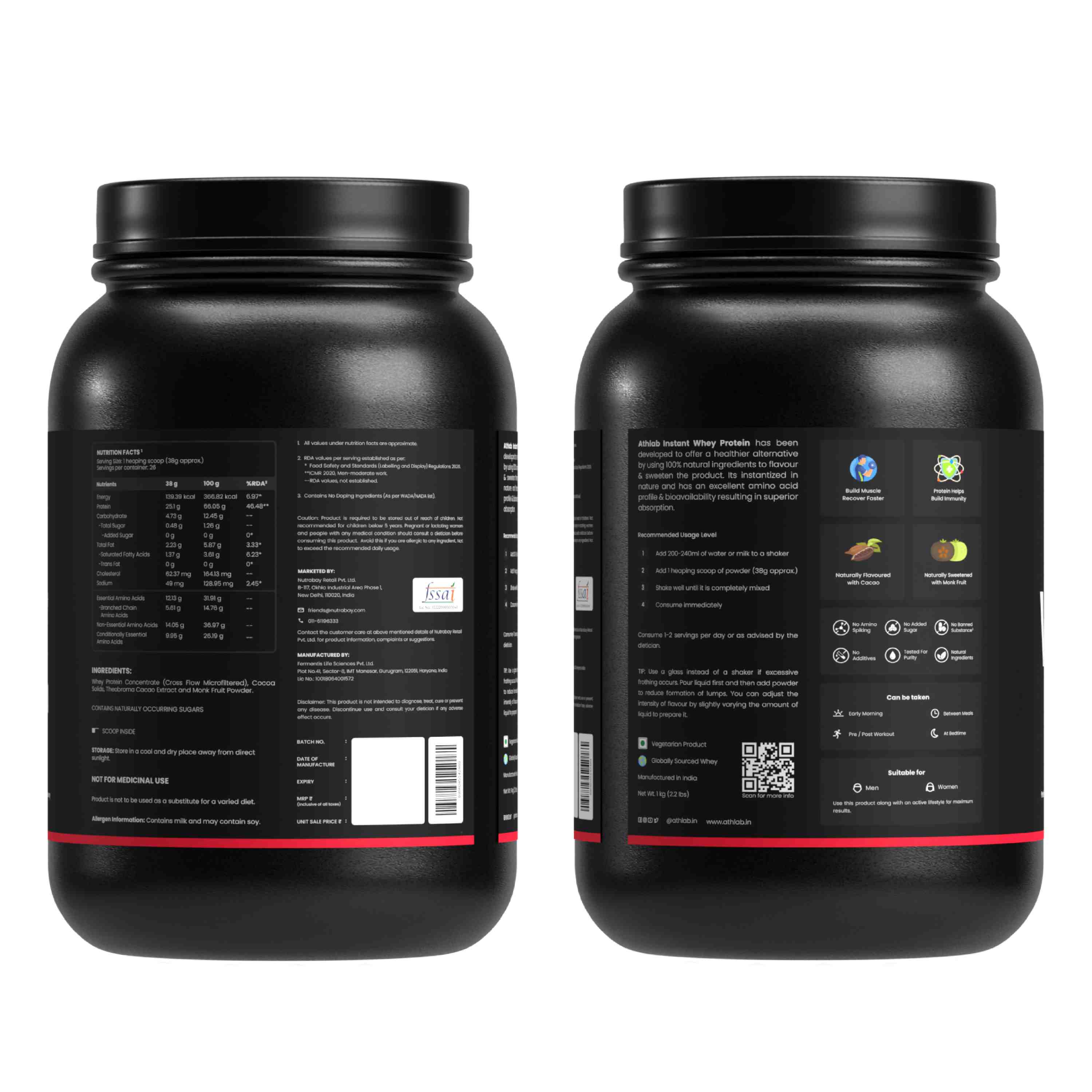 Athlab (by Nutrabay) Instant Whey Protein - NUTRABAY™
