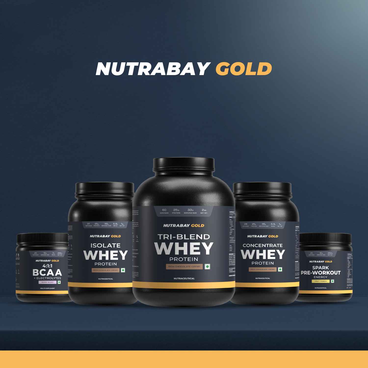 Nutrabay Gold 100% Whey Protein Isolate - NUTRABAY™