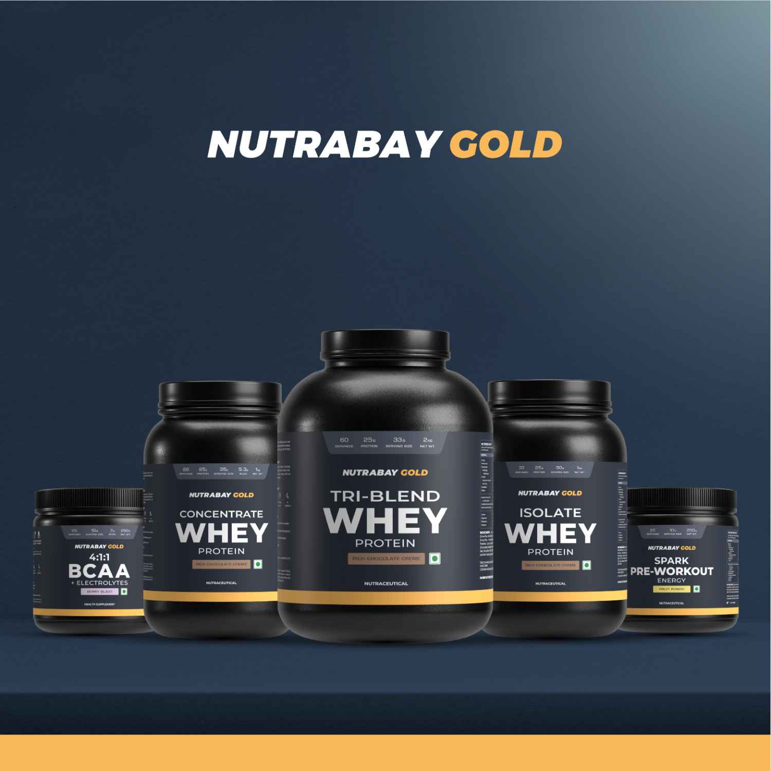 Nutrabay Gold 100% Whey Protein Concentrate - NUTRABAY™